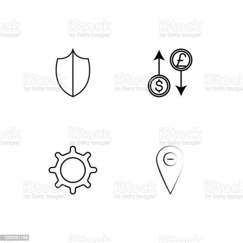 검색 엔진 최적화 및 마케팅 선형 아이콘 설정합니다 간단한 개요 벡터 아이콘 0명에 대한 스톡 벡터 아트 및 기타 이미지 0명 기어 기계 부분 디자인 Istock