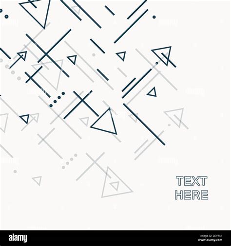 Abstract Art Modern Design Simple Connect Geometry Shapes With Connect Dots And Lines And