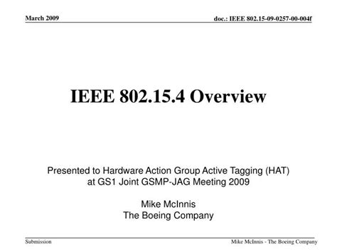 Ppt Ieee 802 15 4 Overview Powerpoint Presentation Free Download Id 5136881