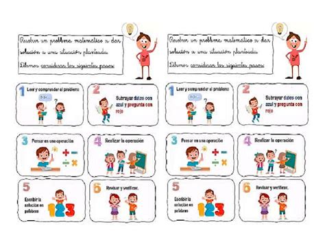 Pasos Para Resolver Problemas Matemáticos Pdf
