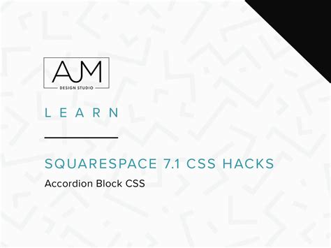 How To Customize The Squarespace Accordion Block
