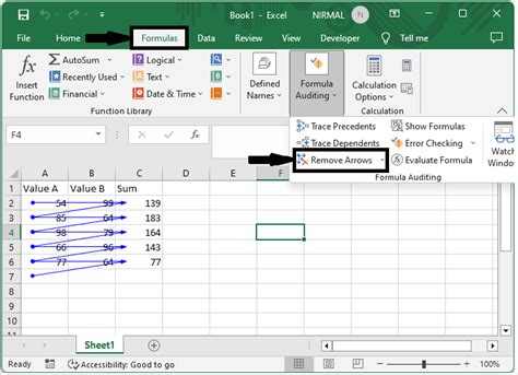 How To Delete Tracer Arrows In Excel