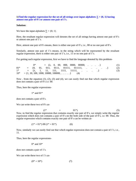 notes for regular expression pdf string computer science