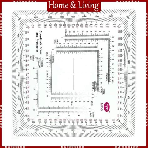 aoto military style mgrs utm coordinate grids reader and protractors coordinate scale map