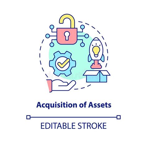 Acquisition Of Assets Concept Icon Stock Vector Illustration Of Access Business 249862400