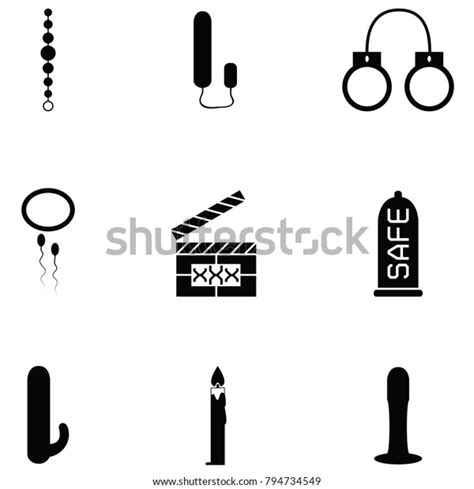 Sex Toy Icon Set Stock Vector Royalty Free Shutterstock