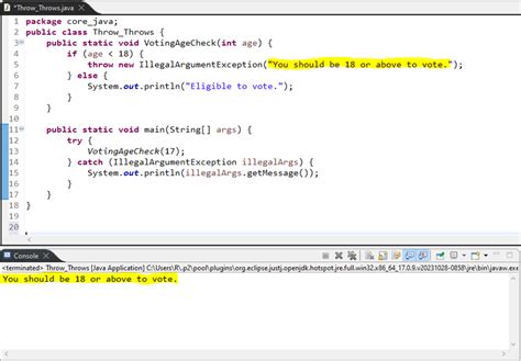 Difference Between Throw And Throws In Java