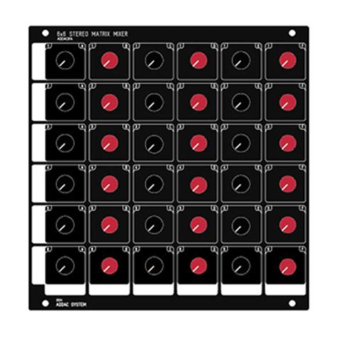 Addac System Addac814c 6x6 Stereo Matrix Mixer Expansion Nightlife Electronics