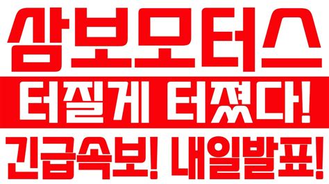 주식 🔥대박속보 팩트만 말합니다 삼보모터스 금양 포스코케미칼 로봇 삼성로봇 2차전지 리튬 휴림로봇 레인보우로보틱스 뉴로