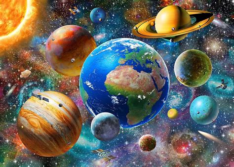 VE1000 23 SOLAR SYSTEM 酷炫太陽系 1000片拼圖 VOX福思拼圖