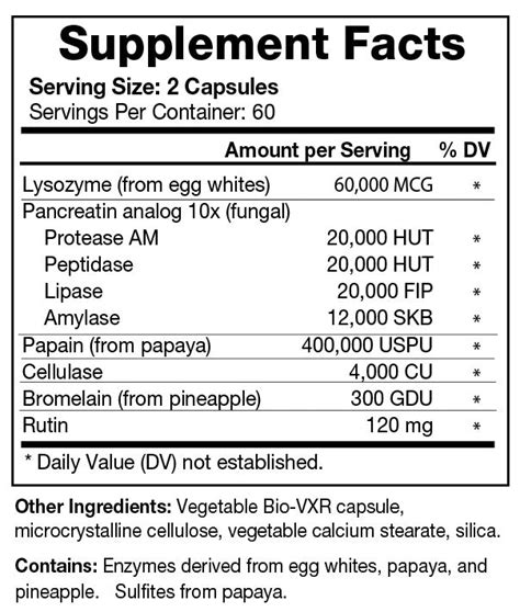 Lysozyme Plus Systemic Enzyme Complex Bio Design Supplements