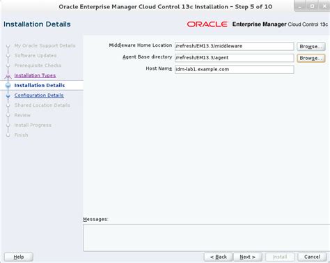 Installing Oracle Enterprise Manager Cloud Control Oemcc 133 And Configuring The Agent On