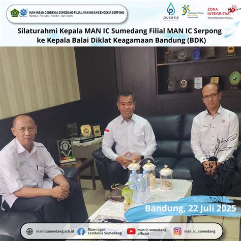 Silaturahmi Kepala Man Ic Sumedang Apresiasi Dan Ucapan Terima Kasih Man Ic
