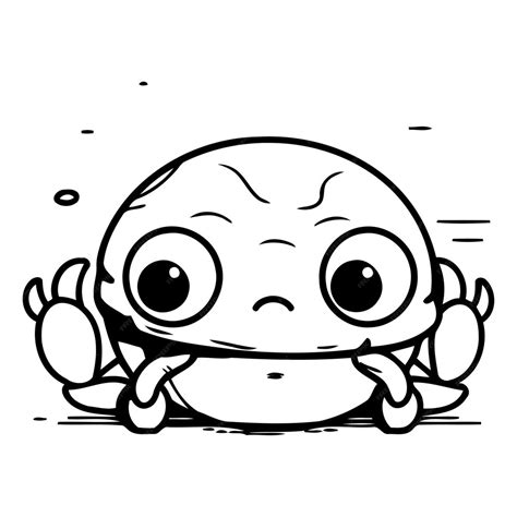 Cute Cartoon Crab Isolated On White Background Vector Illustration Premium Ai Generated Vector