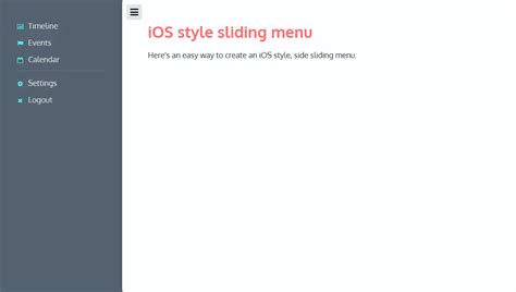 16 Css Off Canvas Menus Freefrontend