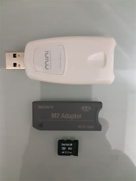 Sony Memory Stick M2 Adaptor 512mb Card Reader 電腦＆科技 電腦周邊及配件 硬碟及儲存器 Carousell