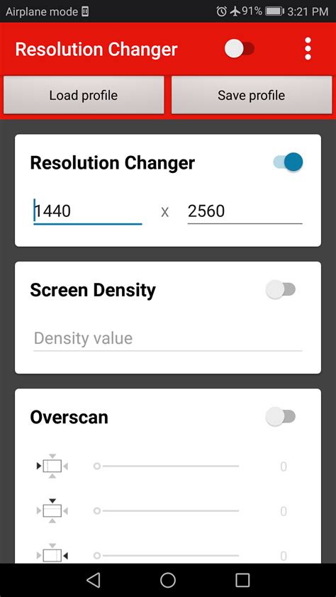 Screen Resolution Changer Display Size Density For Android Download