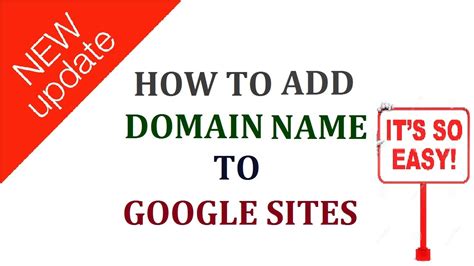 How To Add Custom Domain Name To Google Sites YouTube