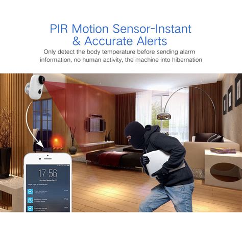 Wifi P Ip Camera Home Security P P Pir Camera Waterproof Mah Battery Night Vision Sale