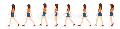 Walk Cycle Steps For Beginner With Kayframe Animation Stock