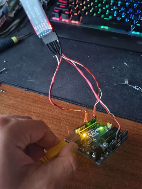 I Am Trying To Use The Hc 05 Bluetooth Module With Arduino Uno Board I Tried To Enter Command