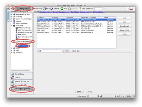 Certificate Revocation List Crl Configuration For The Cisco Asa