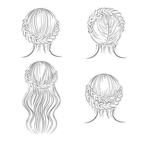 Sketch Hairstyles — Stock Vector © Ollimay 184984712