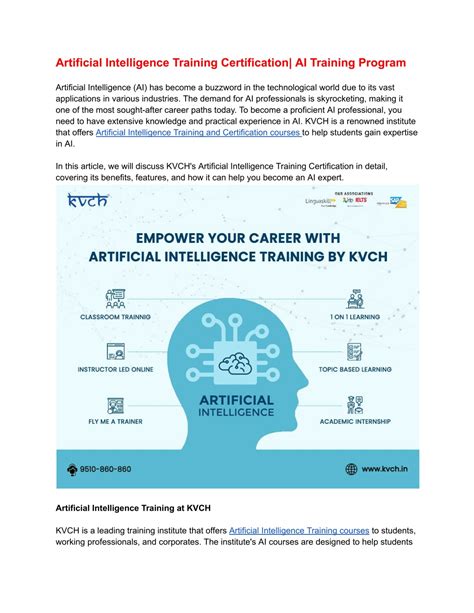 Ppt Artificial Intelligence Training Certification Ai Training