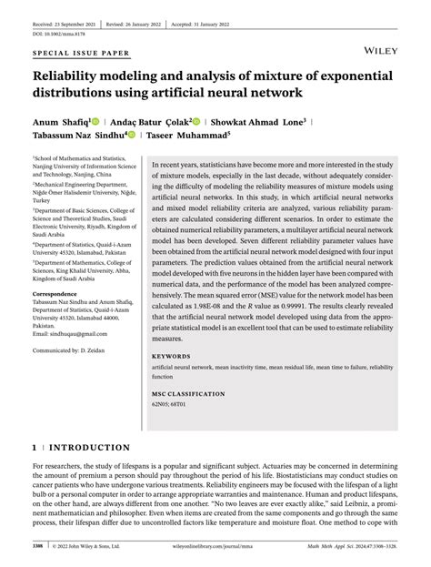 Reliability Modeling And Analysis Of Mixture Of Exponential Distributions Using Artificial