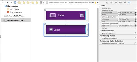Iphone Uitableviewcell From A Custom Xib File Doesnt Create Outlets Stack Overflow