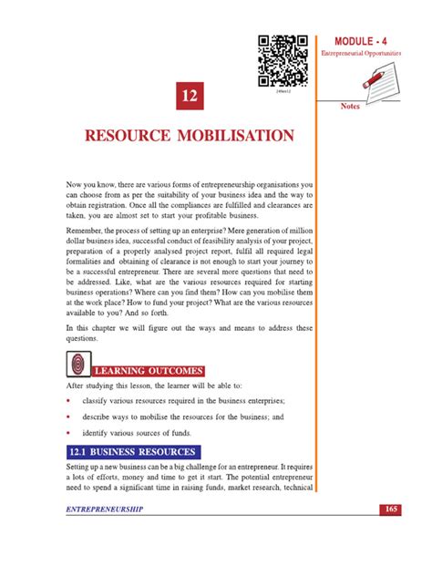 Resource Moblization Pdf