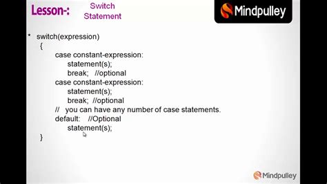 0411 Switch Statement C Language Hindi Youtube