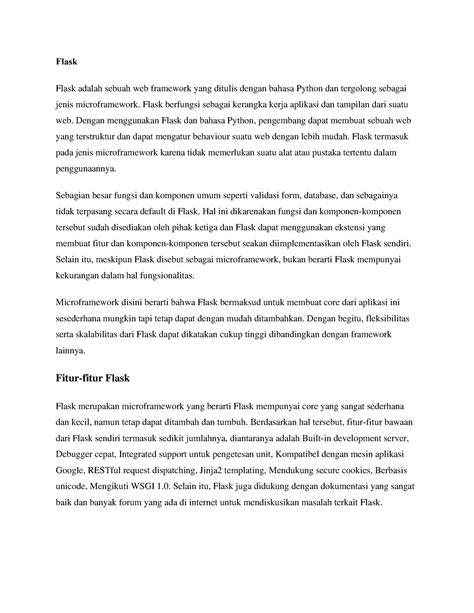 Flask Flask Flask Adalah Sebuah Web Framework Yang Ditulis Dengan