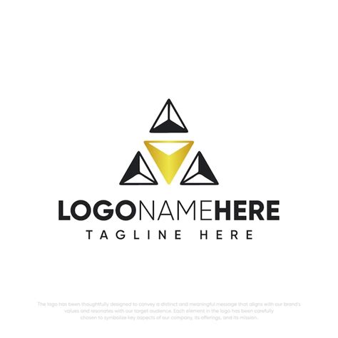 Premium Vector Free Vector Triangle Logo On White Background