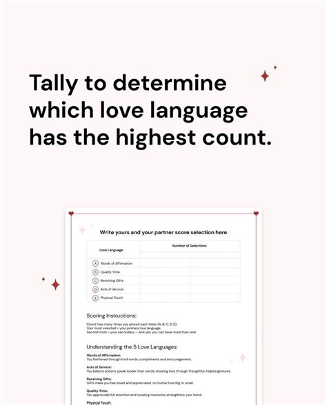 Couples Love Language Quiz Relationship Test Printable Pdf Download
