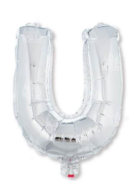 Comprar Globo Letra Plata U 16 Globos De Letras Metalizados