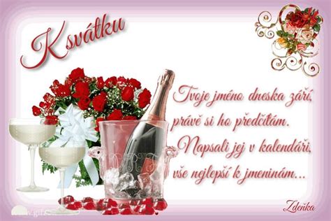 Elegant Birthday Card With Roses And Champagne Glasses