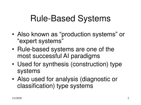 PPT Rule Based Systems In AI PowerPoint Presentation Free Download ID 9270776
