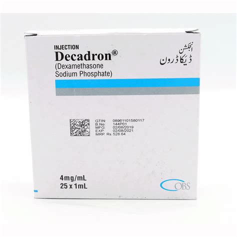 Decadron Injection 4mg 5ml Side Effects Buy Online ₨ 103 Khasmart