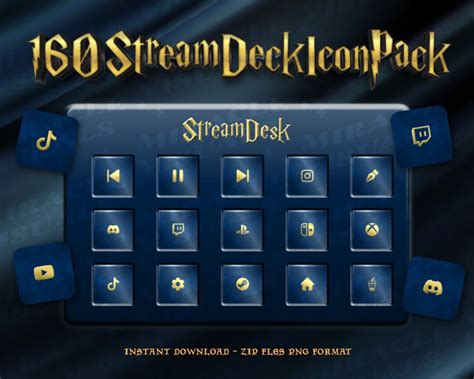 160 Ravencalw Streamdeck Icon Set Ravencakw Icon Pack For Elgato