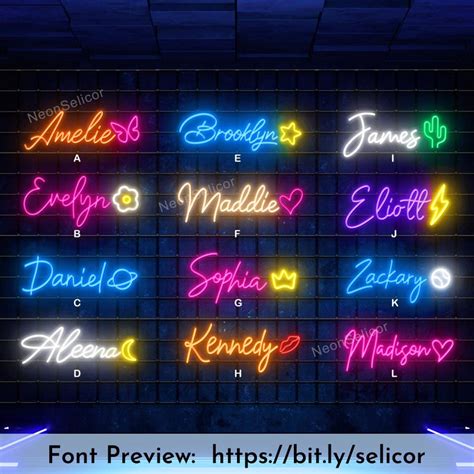 Personalized Neon Light Name Sign Etsy