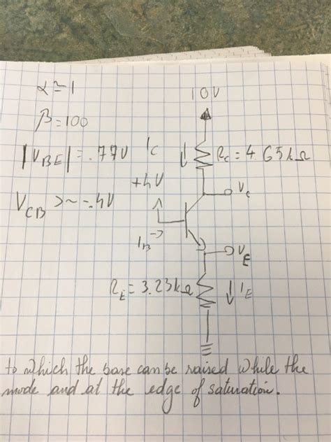 Solved Find The Maximum Dc Bias Voltage Vb To Which The Base
