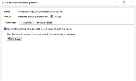 Windows Unable To Display Current Owner Stack Overflow