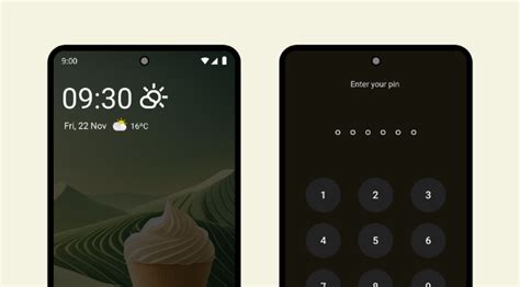 Free Wireframe Template For Lock Screen Pin For Android