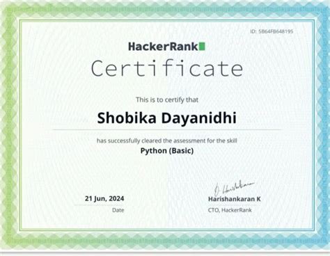 Shobika Dayanidhi On Linkedin Hello Everybody My Certificate From