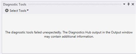 Debugging The Diagnostic Tools Failed In Visual Studio Stack Overflow