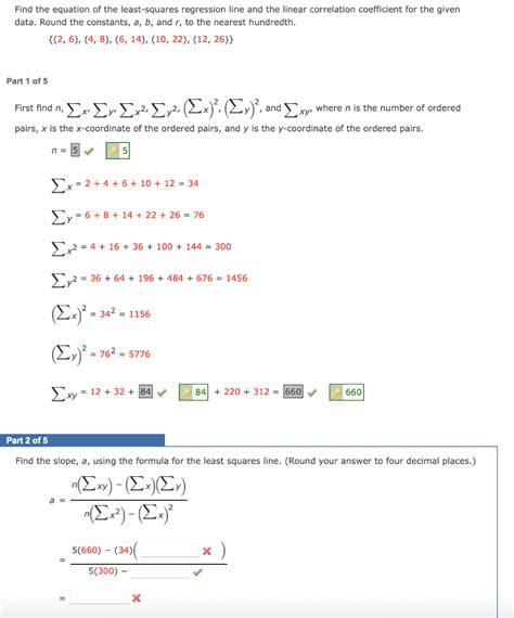 Solved Find The Equation Of The Least Squares Regression Chegg