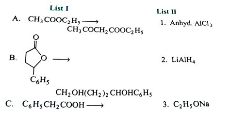 Match The List I With List Ii And Select The Correct Answer Using The Codes Given Below The