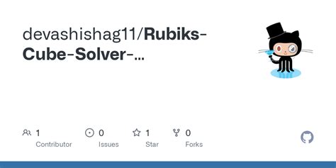GitHub Devashishag Rubiks Cube Solver PythonOpenCV Project