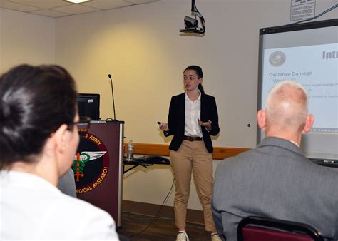 Naval Research Enterprise Internship Program Interns Present Research At Namru San Antonio